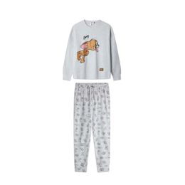 Gisela Pyjama set Damen Gr&ouml;&szlig;e XL grau Winterkleid