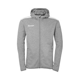 Kempa Sportsweatjacke 'Emotion 27' Herren Gr&ouml;&szlig;e XXL graumeliert / wei&szlig;