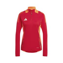 adidas Performance Sportshirt 'Tiro' Damen Gr&ouml;&szlig;e L dunkellila / hellorange / rot / wei&szlig;