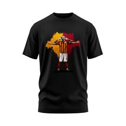 Galatasaray Funktionsshirt 'Galatasaray Icardi' Herren Gr&ouml;&szlig;e L orange / rot / schwarz