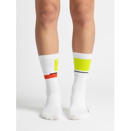 Pippo Amsterdam Sportsocken 'Mondrian Rennrad' Damen Gr&ouml;&szlig;e 37/39 mischfarben / wei&szlig;