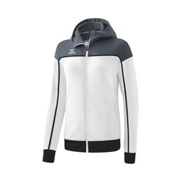 Erima Sportjacke Damen Gr&ouml;&szlig;e M basaltgrau / schwarz / wei&szlig;