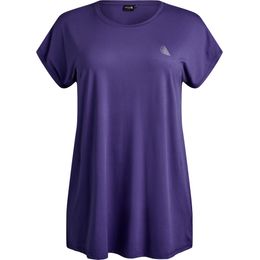 Active By Zizzi T-shirt 'Abasic' Damen Gr&ouml;&szlig;e 9XL/10XL dunkellila
