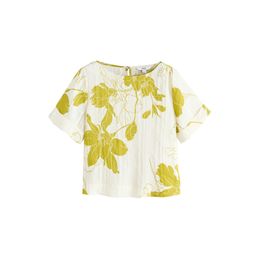 next Bluse Damen Gr&ouml;&szlig;e 5XL limone / wei&szlig;