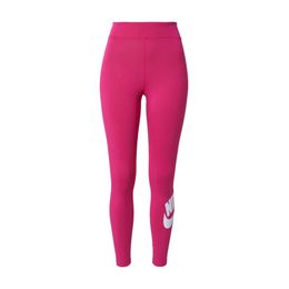 Nike Sportswear Leggings 'Essential' Damen Gr&ouml;&szlig;e S dunkelpink / wei&szlig;