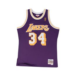 Mitchell & Ness Mitchell & Ness Trikot 'Los Angeles Lakers Shaquille O'Neal 1996/97' Herren Gr&ouml;&szlig;e XXL lila / hellorange / naturwei&szlig;