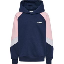 Hummel Sweatshirt Jungen Gr&ouml;&szlig;e 122/128 navy / graumeliert / rosa / wei&szlig;