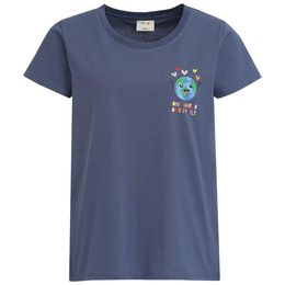 Gina Damen T-Shirt mit Message-Print