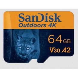 Sandisk Outdoors 4K microSDXC-UHS-I Karte 64GB