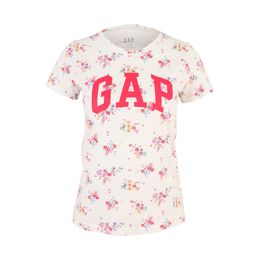 GAP Petite T-Shirt 'CLASSIC' Damen Gr&ouml;&szlig;e S blau / gelb / hellrot / offwhite