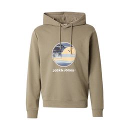 Jack & Jones Jack & Jones Sweatshirt 'JJPERRY' Herren Gr&ouml;&szlig;e L hellblau / hellgelb / schlammfarben / wei&szlig;