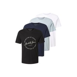 Jack & Jones Jack & Jones T-Shirt 'JJGRAYSON' Herren Gr&ouml;&szlig;e L navy / opal / schwarz / wei&szlig;
