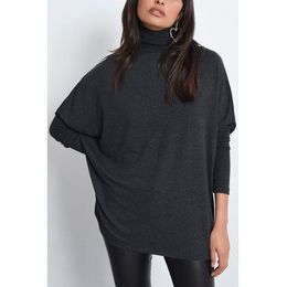 Milan Kiss Longsleeve in Anthrazit - 61% | Gr&ouml;&szlig;e M | Damen-tops