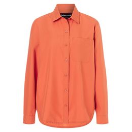 Marmot Funktionshemd "AirExchange" in Orange - 62% | Gr&ouml;&szlig;e XL | Damen-outdoor-tops-shirts