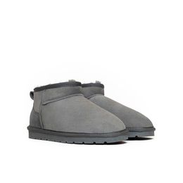 Gooce Leder-Winterboots "Win" in Grau - 56% | Gr&ouml;&szlig;e 40 | Damen-stiefel