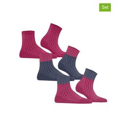 Esprit 3er-Set: Socken in Pink/ Dunkelblau - 30% | Gr&ouml;&szlig;e 35-38 | Kinder-socken-strumpfhosen