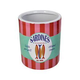 Kersten Blumentopf ''Sardines'' in Rot/ Rosa/ Gr&uuml;n - (H)15,5 x &Oslash; 13 cm - 21% | Kerzen-vasen