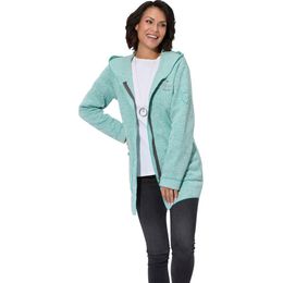 WITT WEIDEN Sweatjacke in T&uuml;rkis - 76% | Gr&ouml;&szlig;e 44 | Damen-sweatshirts-jacken
