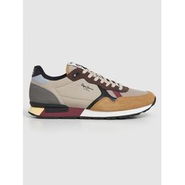 Pepe Jeans Footwear Sneakers "Brit Colors" in Gelb/ Braun/ Beige - 39% | Gr&ouml;&szlig;e 45 | Herrensneakers