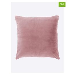 HEINE HOME 2er-Set: Kissenh&uuml;llen in Rosa - 52% | Gr&ouml;&szlig;e 40x40 cm | Dekokissen