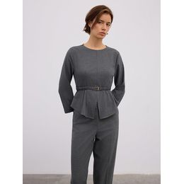 BGN Bluse in Anthrazit - 74% | Gr&ouml;&szlig;e 40 | Damen-blusen