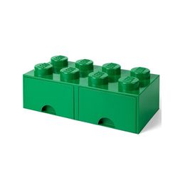 Lego Schubladenbox "Brick 8" in Gr&uuml;n - (B)50 x (H)18 x (T)25 cm - 42% | Kisten-koerbe