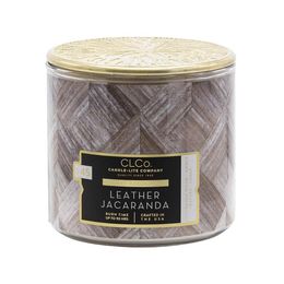 CANDLE-LITE Duftkerze "Leather Jacaranda" in Wei&szlig; - 396 g - 49% | Kerzen-vasen