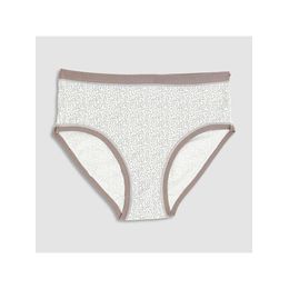 COTONELLA 3er-Set: Slips "Stampato" in Wei&szlig;/ Taupe - 45% | Gr&ouml;&szlig;e L | Damen-unterteile