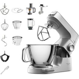 Kenwood K&uuml;chenmaschine &raquo;Titanium Chef Baker KVC85.594SI&laquo; inkl. umfangreiches Zubeh&ouml;r, mit integrierter EasyWeigh Waage silber K&uuml;chenmaschine