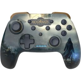 Freaks and Geeks Controller &raquo;Harry Potter Hogwarts Legacy Landscape Switch&laquo; grau L&auml;dt &uuml;ber das mitgelieferte Typ-C-USB-Kabel