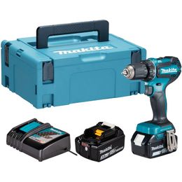Makita Akku-Bohrschrauber &raquo;DDF485RFJ&laquo; inkl. 2 Akkus 18V/3Ah, Ladeger&auml;t und Koffer gelb 21-fache Drehmomenteinstellung plus Bohrstufe