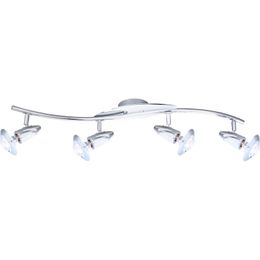 Globo LIGHTING Deckenstrahler &raquo;LORD&laquo; E14 1 Stk. Deckenspot/Chromring/Wohnzimmer/Flur/LxBxH: 840x120x175mm