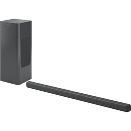 Philips Soundbar &raquo;TAB8200/10&laquo; 2.1 (A2DP Bluetooth AVRCP Bluetooth Bluetooth App-Steuerung Bassregelung Nacht Modus USB-Wiedergabe 160 W) Magentische 