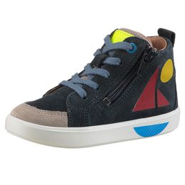 Superfit Jungen Sneaker &raquo;SUPIES WMS: mittel&laquo; Schn&uuml;rschuh mit Innenrei&szlig;verschluss, Gr&ouml;&szlig;enschablone zum Download blau 27