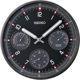 Seiko Unisex Wanduhr Quarzuhr, Wohnzimmer, Esszimmer, K&uuml;che, Arbeitszimmer, Flur schwarz