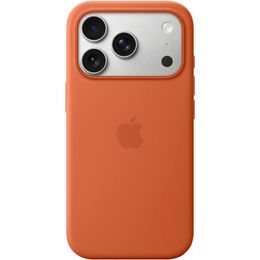 Apple Smartphone-H&uuml;lle &raquo;iPhone 17 Pro Silikon Case mit MagSafe&laquo; Smartphones 16,0 cm (6,3 Zoll) Mikrofaser, Silikon Funktioniert nahtlos mit der 