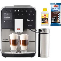 Melitta Kaffeevollautomat &raquo;Barista TS Smart F 86/0-100, Edelstahl&laquo; Hochwertige Front aus Edelstahl, 21 Kaffeerezepte & 8 Benutzerprofile grau 