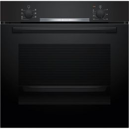 Bosch Einbaubackofen Serie 2 &raquo;HBA510BA3&laquo; mit Teleskopauszug nachr&uuml;stbar 3D-Hei&szlig;luft f&uuml;r gleichzeitiges Backen & Braten auf bis zu 3 Ebenen schwarz 