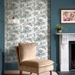 Laura Ashley Vliestapete &raquo;MARLBROOK&laquo; floral glatt Design Tapeten Vlies