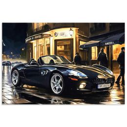 Artland Wandbild &raquo;BMW Z8 nachts in Paris&laquo; 1 Stk. tlg. als Alubild, Leinwandbild, Poster, Wandaufkleber in verschied. Gr&ouml;&szlig;en Alu Dibond