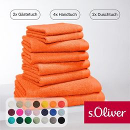 s.Oliver Handtuch Set &raquo;s.Oliver, Premium Qualit&auml;t, 600 gr/m&sup2;&laquo; Set 8 Stk. Walkfrottier 2 G&auml;stet&uuml;cher 30x50, 4 Handt&uuml;cher 50x100, 2 Duscht&uuml;cher 70x140 