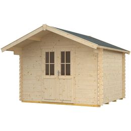 Skan Holz Gartenhaus &raquo;Faro 3&laquo; beige Holzwerkstoff