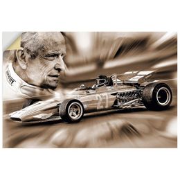 Artland Wandbild &raquo;Die belgische Legende Jacky Ickx&laquo; Funsport 1 Stk. tlg. als Alubild, Leinwandbild, Poster, Wandaufkleber in verschied. Gr&ouml;&szlig;en Vinyl