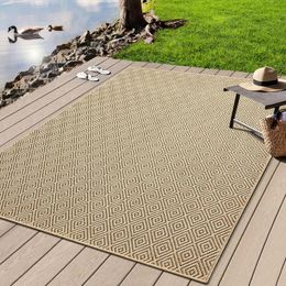 MERINOS Teppich &raquo;Kenzy&laquo; rechteckig 10 mm H&ouml;he robuster In- und Outdoor Teppich im nat&uuml;rlichen Jute-Look, wetterfest beige Polypropylen