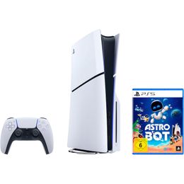 Playstation 5 Konsolen-Set &raquo;PS5 Disk Edition (Slim) + PS5 Astro Bot&laquo; 1.000 GB schwarz-wei&szlig; Die PS5-Konsole ist &uuml;ber HDMI 2.1 mit 8K-Displays 
