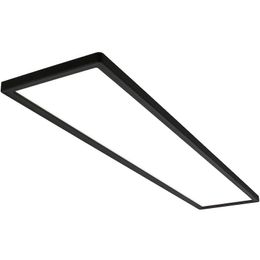 Briloner Leuchten LED Panel &raquo;Slim&laquo; LED-Modul Neutralwei&szlig; LED Deckenlampe, ultraflach, Backlighteffekt, Wohnzimmer, Schlafzimmer schwarz-wei&szlig;