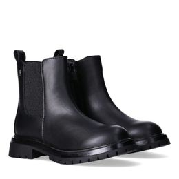 Tommy Hilfiger M&auml;dchen Chelseaboots Chunky Boots mit Warmfutter schwarz 36