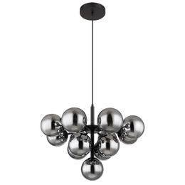 Globo LIGHTING Pendelleuchte &raquo;GRAPPY&laquo; G9 1 Stk. H&auml;ngeleuchte, H&auml;ngelampe, Glas, Wohnzimmer, Essbereich schwarz