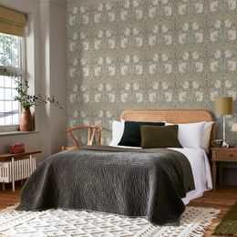 WILLIAM MORRIS AT HOME Vliestapete &raquo;Pimpernel&laquo; Retro texturiert Design Tapeten grau Vlies
