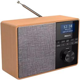 Philips Radio &raquo;TAR5505&laquo; (A2DP Bluetooth AVRCP Bluetooth Bluetooth Digitalradio (DAB+) FM-Tuner 5 W) braun